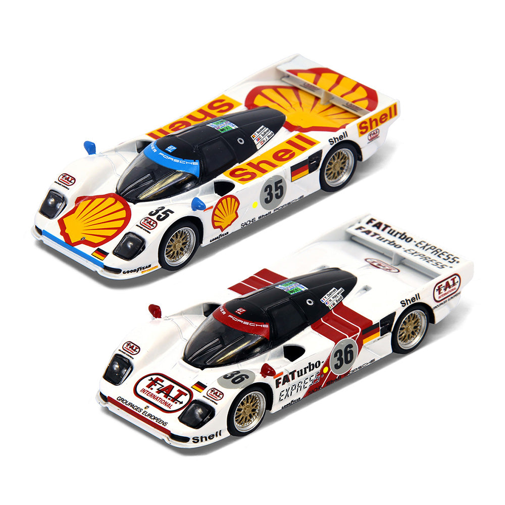 SPARKY X Tiny 1/64 Porsche 962 LM SHELL COMBO - Winner 24h Le Mans 199 ...