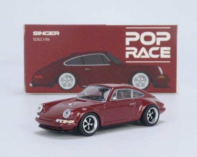 Pop Race 1:64 Scale Porsche 911 (964) Singer Red – Mobile Garage HK