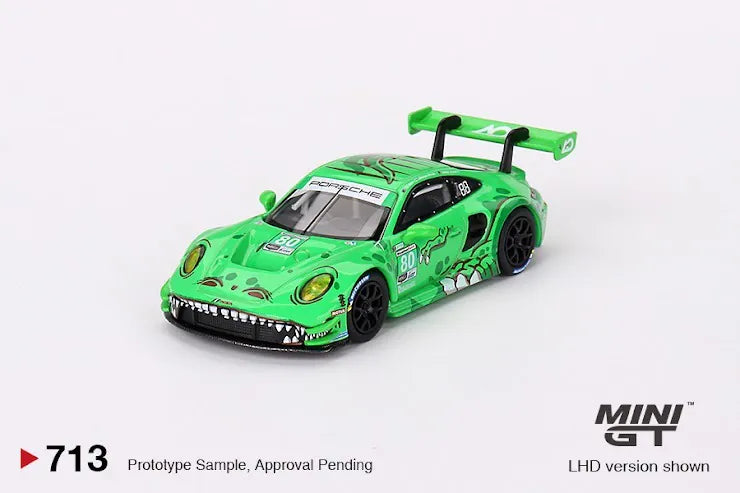 Mini GT #713 Porsche 911 GT3 R #80 GTD AO Racing 2023 IMSA Sebring 12 ...