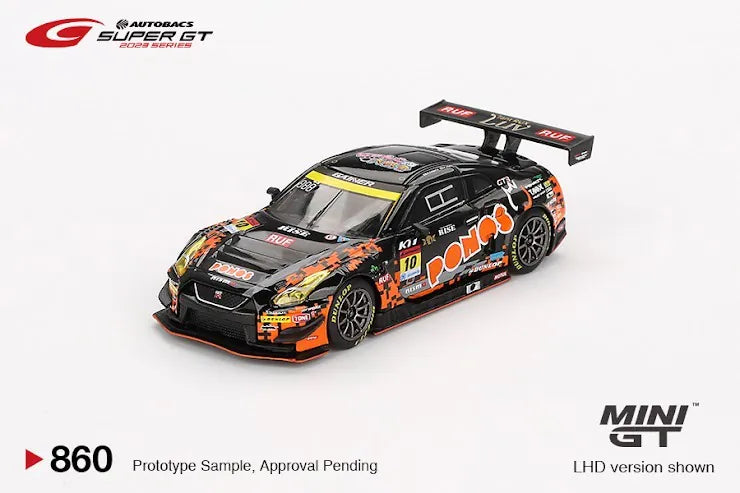 MINI GT #860 Japan Exclusive Nissan GT-R NISMO GT3 #10 "PONOS GAINER G ...