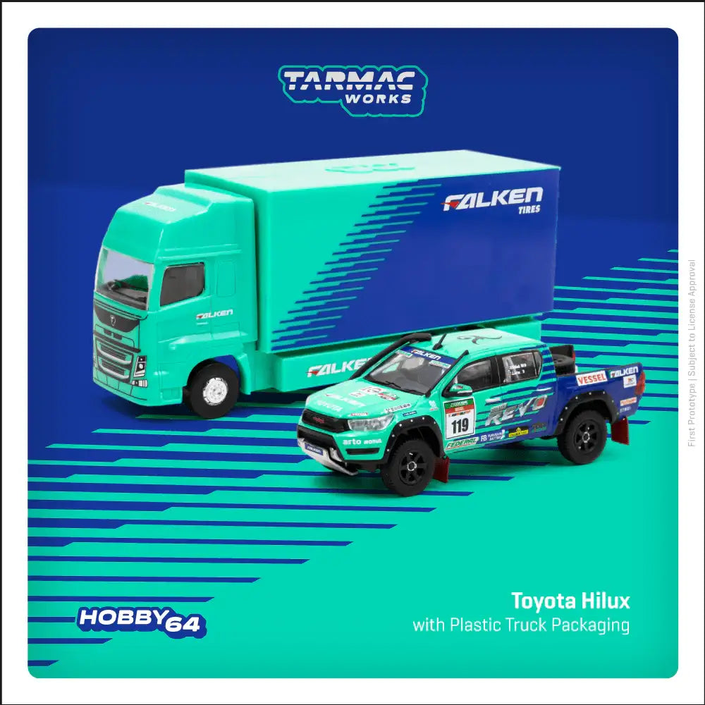 Tarmac Works 1:64 Scale Toyota Hilux AXCR 2017 – Mobile Garage HK