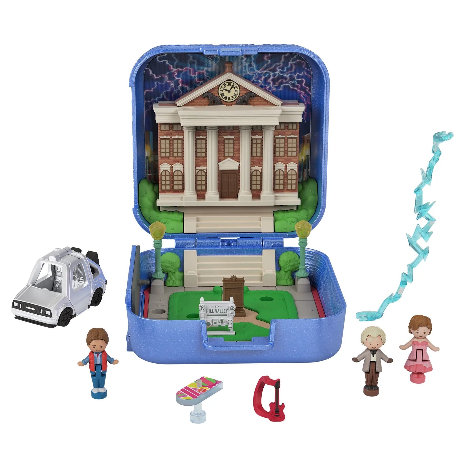 Polly Pocket Back to the Future Compact - Hill Valley Playset with ...