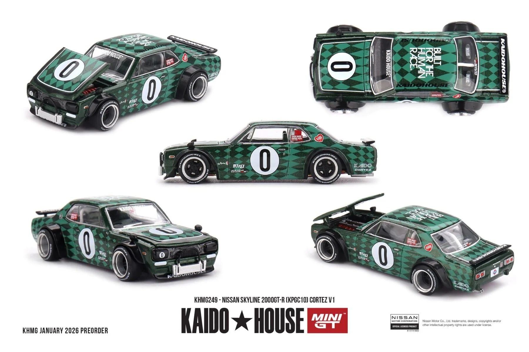 Mini GT x Kaido House #249 Nissan Skyline 2000GT-R KPGC10 Cortez V1 1: ...