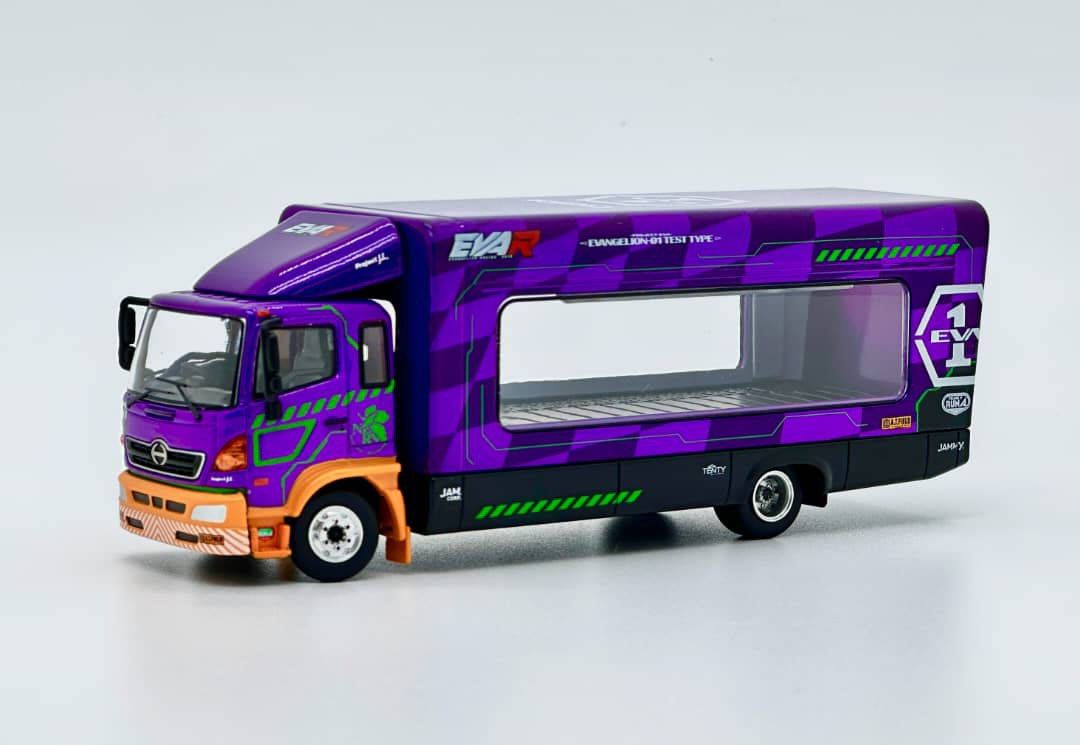 Unique Model UM x Tiny 1/64 Hino Ranger 500 Outriggers Raised Truck EV – Mobile Garage HK