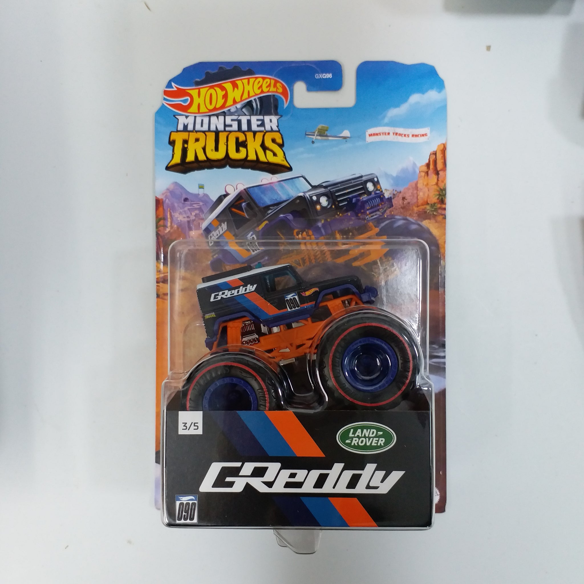 Hot Wheels Monster Trucks Land Rover Defender 90- GReedy – Mobile Garage HK