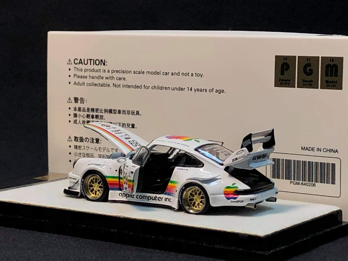 PGM 1:64 Scale RWB Porsche 930 Apple – Mobile Garage HK